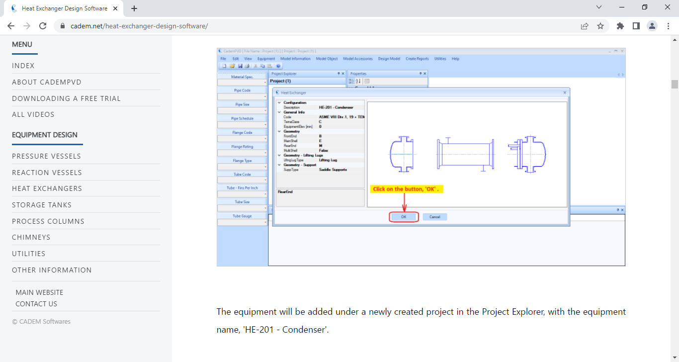 Pressure Vessel Design Software – CademPVD